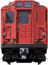 NYC underground R12 stock Illustration