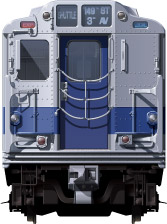 NYC underground R12 stock Illustration