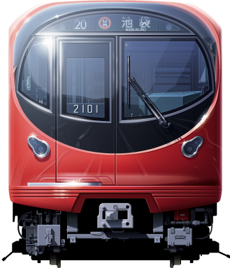 東京メトロ 2000系 丸の内線 正面イラスト